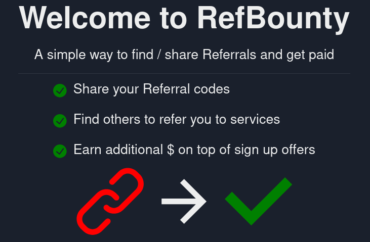 Receive Bounty | RefBounty